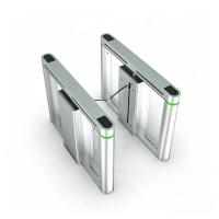 China High End Arc Pedestrian Flap Barrier Gate For Airport / Metro Station Security for sale