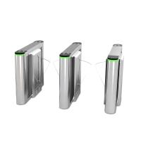 China Custom Turnstile Barrier Gate Fast Access Swing Flap Barrier 1.5mm Thickness for sale