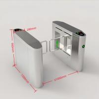 China Tourist Entrances Swing Barrier Gate Turnstile 1.5mm Thickness With RFID Ticket Checking for sale