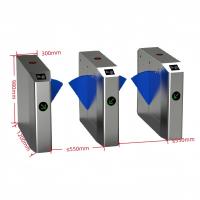 China Stainless Steel Flap Barrier Gate Fast Opening For Metro Stations for sale