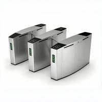 China Luxury Square Flap Barrier Access Control System For Airport / Subway Station for sale