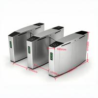 China Luxury Square Flap Barrier Access Control System For Airport / Subway Station for sale