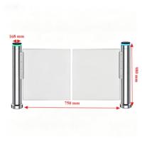China Compact Vertical Speedgate Turnstiles Humidity Resistant With 550-750mm Channel for sale
