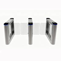 China Brushed Stainless Steel Swing Turnstile Gate Customized For Hotel Lobbies for sale