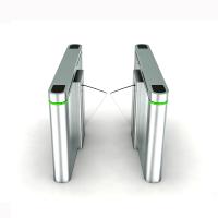 China High End Arc Pedestrian Flap Barrier Gate For Airport / Metro Station Security for sale