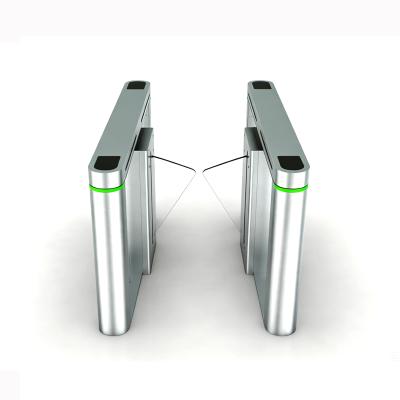 China High End Arc Pedestrian Flap Barrier Gate For Airport / Metro Station Security for sale