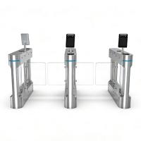 China Commercial Buildings Compact Swing Turnstile With RFID Access Control for sale