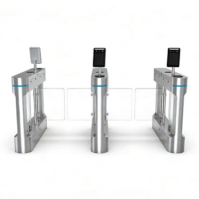 China Commercial Buildings Compact Swing Turnstile With RFID Access Control for sale