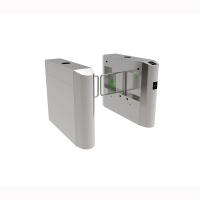 China Arc Rounded Swing Turnstile Quiet Operation Office Building Turnstiles IP54 for sale