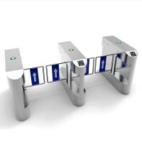 China Stainless Steel Swing Turnstile Gate , RFID Access Control Swing Gate For Commercial Entrances for sale