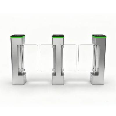 China Stainless Steel Swing Barrier Turnstile Gate With Face Recognition for sale