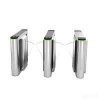 China Custom Turnstile Barrier Gate Fast Access Swing Flap Barrier 1.5mm Thickness for sale