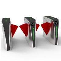 China Anti Tailgating Single Lane Flap Barrier Turnstile , Automatic Turnstile Gate Manufacturers for sale