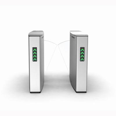 China Secure Entry Automatic Systems Turnstile Anti Tailgating Flap Turnstile Gate With Card Reader for sale