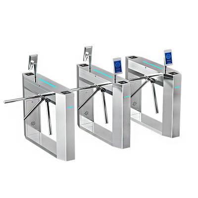 China Smart Tripod Turnstile Gate Access Control RFID Pedestrian Security Entrance System for sale