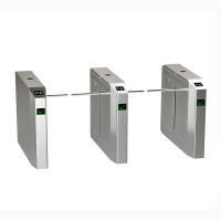 China Turnstile Tripod Gate Entrance Curved Single Wing Pedestrian Access Control System for sale