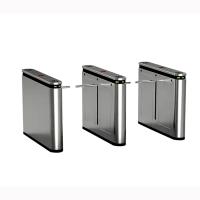 China Turnstile Tripod Gate Entrance Curved Single Wing Pedestrian Access Control System for sale