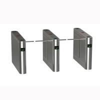 China Turnstile Tripod Gate Entrance Curved Single Wing Pedestrian Access Control System for sale