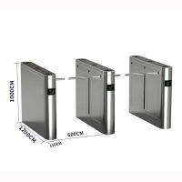 China Turnstile Tripod Gate Entrance Curved Single Wing Pedestrian Access Control System for sale