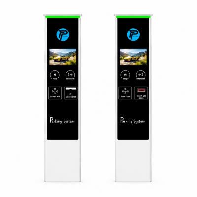 China LCD Parking Ticket Dispenser Customized With RFID Reader / QR Intercom for sale