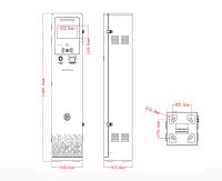 China Smart Car Parking Ticket Machine IP54 For Vehicle Access Control for sale