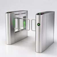 China Swing Turnstile 1.5mm Stainless Steel RFID Ticket Checking Access Gate for Metro Station Entrances for sale