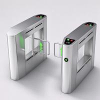 China Swing Turnstile 1.5mm Stainless Steel RFID Ticket Checking Access Gate for Metro Station Entrances for sale