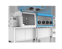 China Single-sided Three-station Quenching Furnace Integrated VGB-6-JF Inert Atmosphere Circulating Glove Box for sale