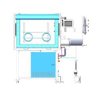 China Gas Inlet Flow 0-20L/min Electrical Glove Testing Machine with Dual Purification System for sale