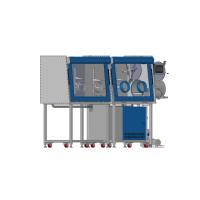 China Inert gas glove box with Internal socket Positive and negative pressure ≤30C Kw 2.5 Kw for sale