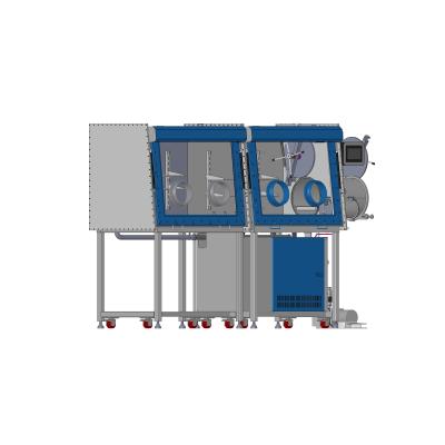 China Inert gas glove box with Internal socket Positive and negative pressure ≤30C Kw 2.5 Kw for sale