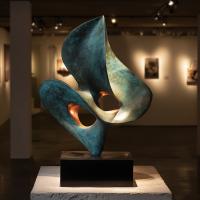 China Modern Abstract Patina Bronze Sculpture Casting Statue 80CM H for Home Decoration for sale