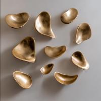China Indoor Abstract Metal Relief Sculpture 100cm Antique Finish Hotel Decoration for sale