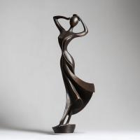 China Customized Bronze Figure Statue Woman Sculpture Art 40cm H for Indoor Decor for sale