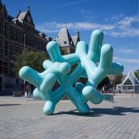 China Abstract Coral Shaped Fiberglass Sculpture 230CM Modern Art Decor for Hotel Lobby for sale