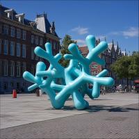 China Abstract Coral Shaped Fiberglass Sculpture 230CM Modern Art Decor for Hotel Lobby for sale