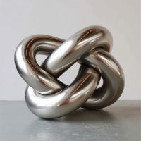 China Life Size 316L Stainless Steel Brushed Sculpture 120CM H Customizable Indoor Outdoor for sale