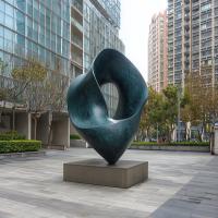 China Patina Bronze Outdoor Sculpture 300CM H Elegant Artistic Decor for Park Plaza for sale