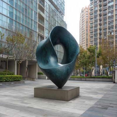 China Patina Bronze Outdoor Sculpture 300CM H Elegant Artistic Decor for Park Plaza for sale