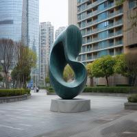 China Patina Bronze Outdoor Sculpture 300CM H Elegant Artistic Decor for Park Plaza for sale