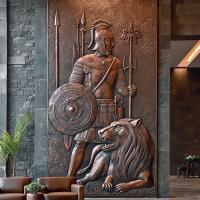 China Embossed Relief Sculpture Artistic Modern Decor for Hotel Lobby, Reception for sale