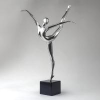 China Custom Slender Ballet Dancer Sculpture 38cm H Resin Elegant Female Art for Home Decor for sale