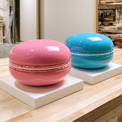China Cute Color Macaron Fiberglass Resin Sculpture Pop Art For Indoor Display for sale