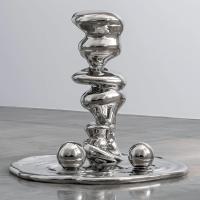 China Highly Polished Reflective Stainless Steel Sculpture for Outdoor Art for sale
