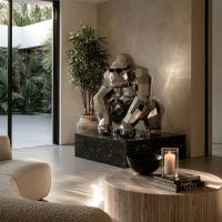 China Mirror Polished Gorilla Stainless Steel Sculpture for Modern Decor for sale