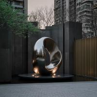 China Contemporary Outdoor Stainless Steel Sculpture for Courtyard Decor for sale