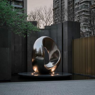 China Contemporary Outdoor Stainless Steel Sculpture for Courtyard Decor for sale