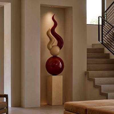 China Contemporary Metal Abstract Sculpture Custom Hotel Interior Artwork for sale
