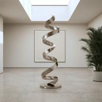 China Abstract Brushed Stainless Steel Sculpture for Outdoor Public Art for sale