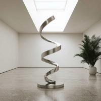 China Abstract Brushed Stainless Steel Sculpture for Outdoor Public Art for sale
